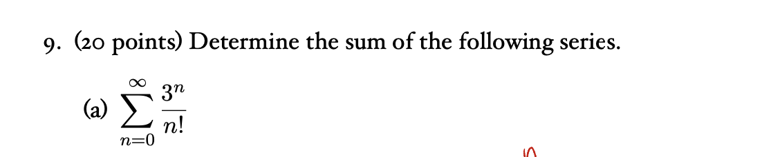 (20 ﻿points) ﻿Determine the sum of the following | Chegg.com