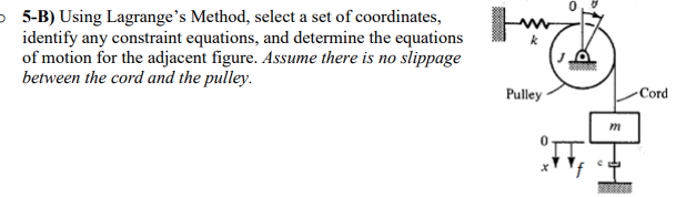 Solved 5-B) Using Lagrange's Method, select a set of | Chegg.com