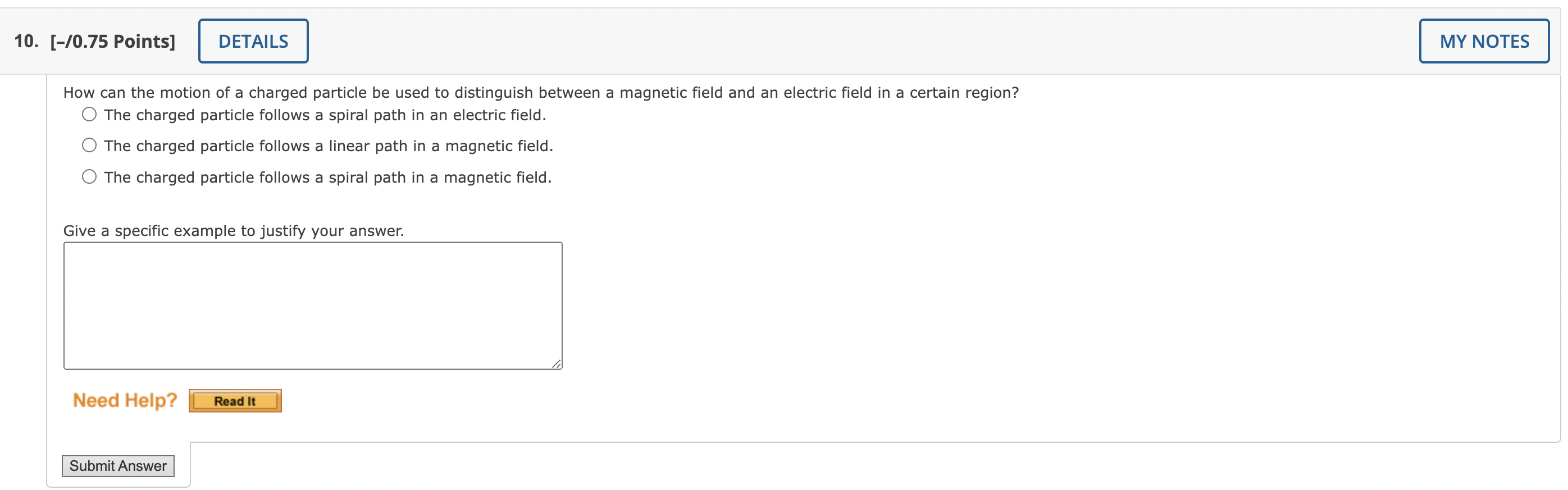 Solved How can the motion of a charged particle be used to | Chegg.com
