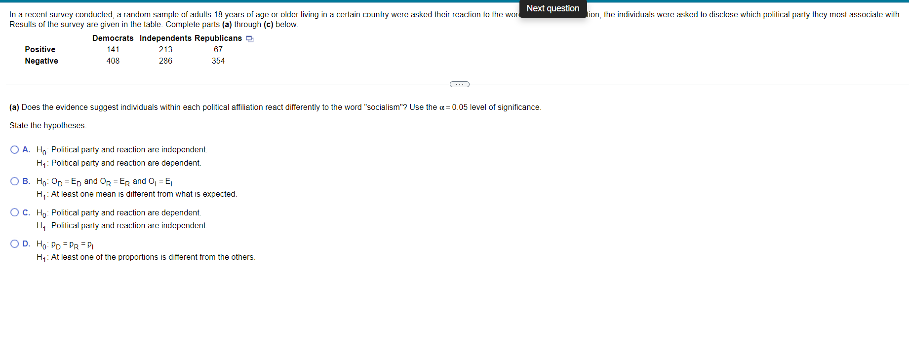 Solved Education Excellent Good The following data represent | Chegg.com