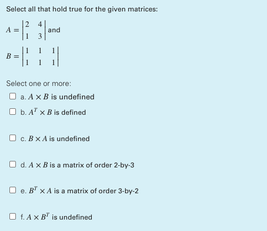 Solved Select all that are TRUE about the eigenspectra of | Chegg.com