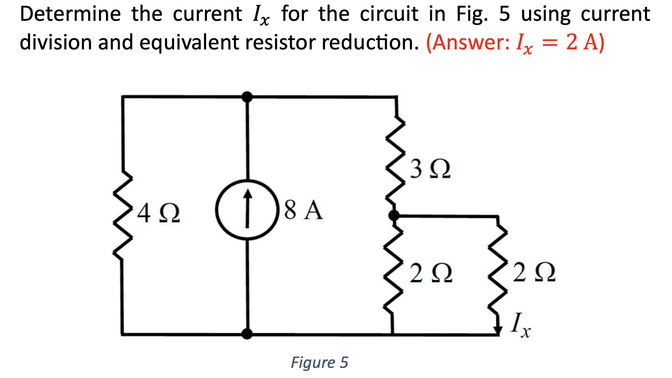 Solved Determine the current Ix ﻿for the circuit using | Chegg.com