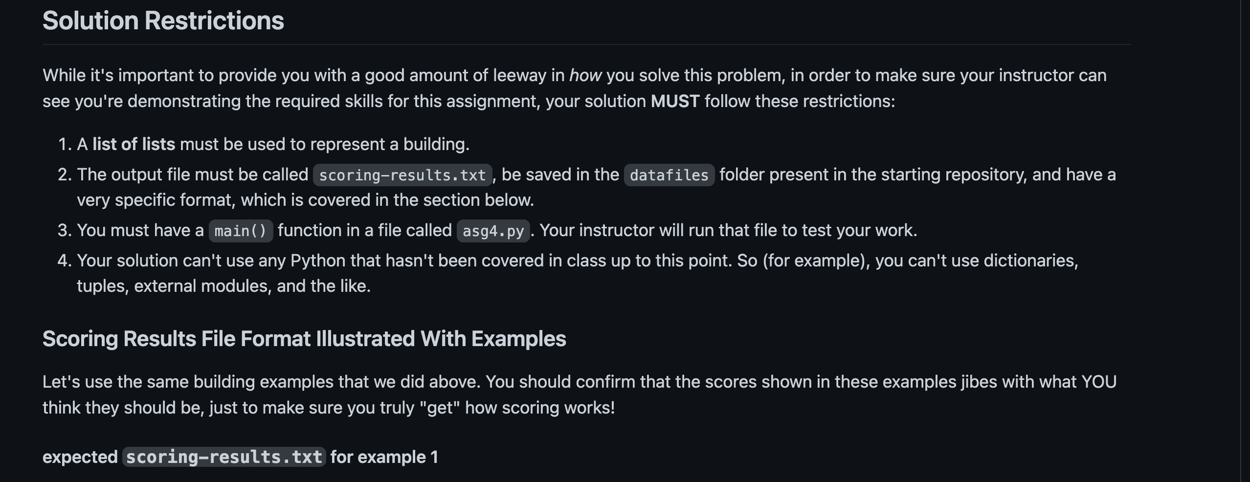 Solved Simplifying Assumptions In order to keep this | Chegg.com