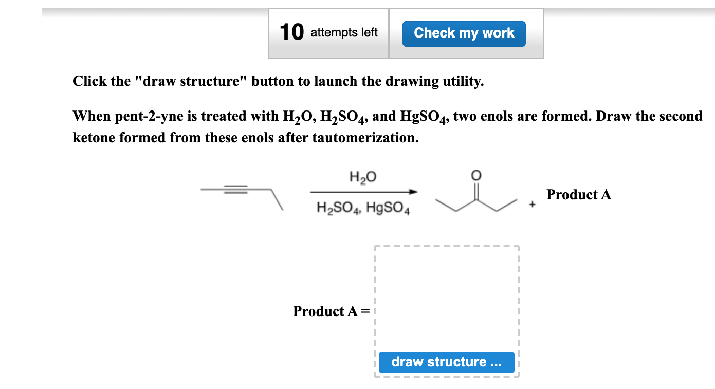 Solved 10 attempts left Check my work Click the "draw | Chegg.com