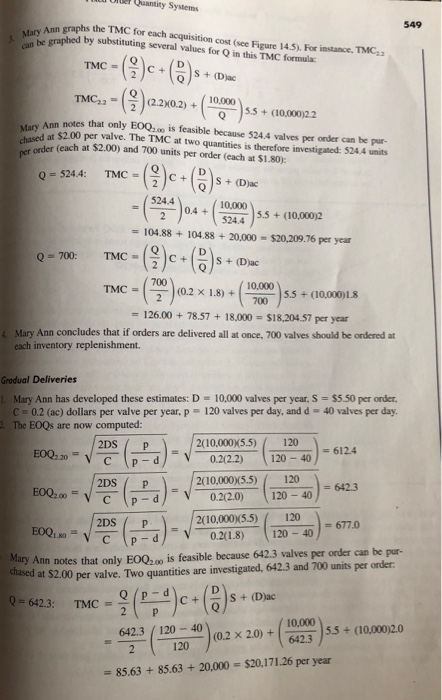 Solved Answer problem #10 using EOQ model 3. Solve the | Chegg.com