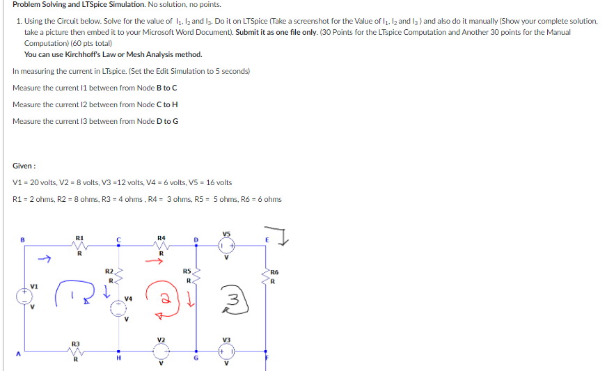 Solved Problem Solving and LTSpice Simulation. No solution, | Chegg.com