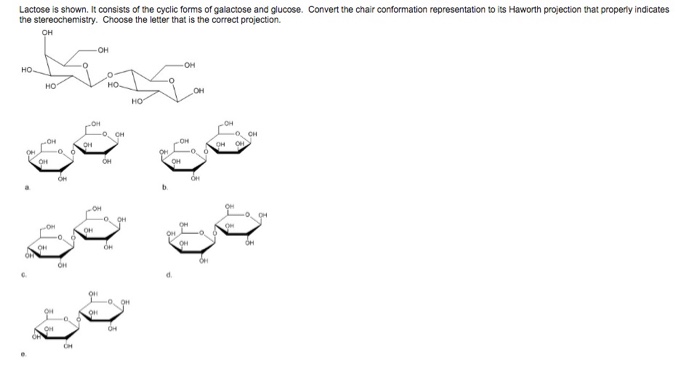 Solved QUESTION 7 Convert the structure of galactose it's | Chegg.com