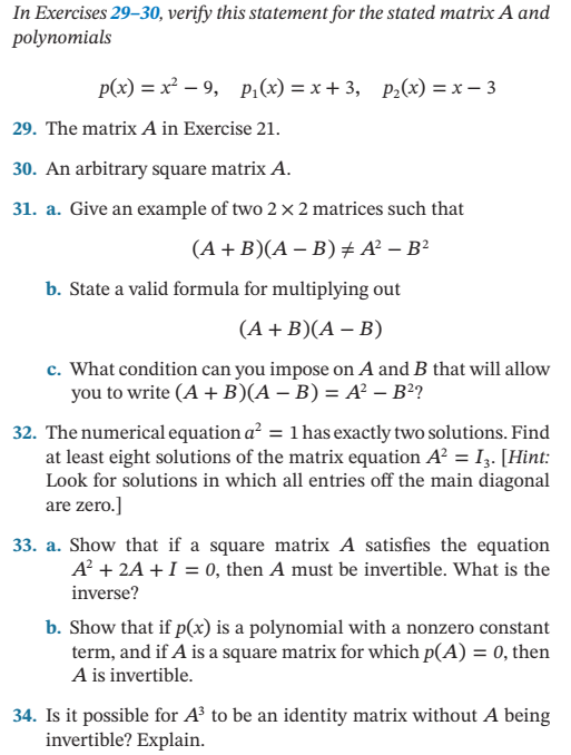 Solved In Exercises 19-20, compute the following using the | Chegg.com
