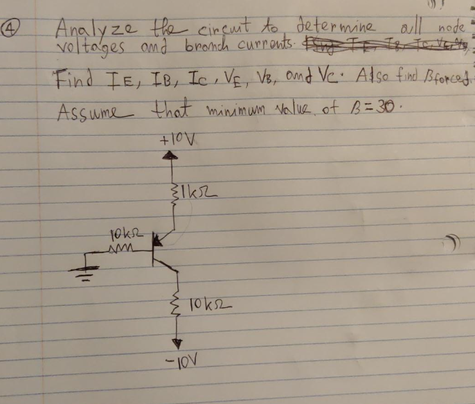 Solved Analyze The Circut To Determine All Node Voltages And