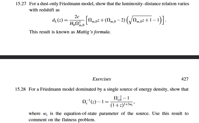 5.27 For a dust-only Friedmann model, show that the | Chegg.com