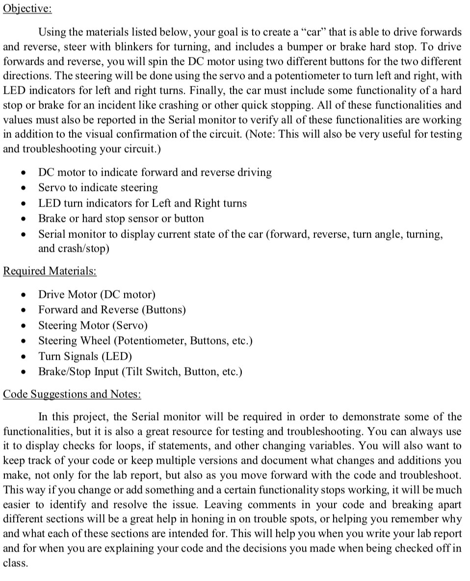 Solved MUST BE DONE USING ARDUINO UNO CIRCUIT BOARD AND | Chegg.com