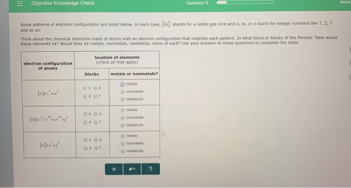 Solved Objective Knowledge Check Aimart Question 5 [G] Some | Chegg.com
