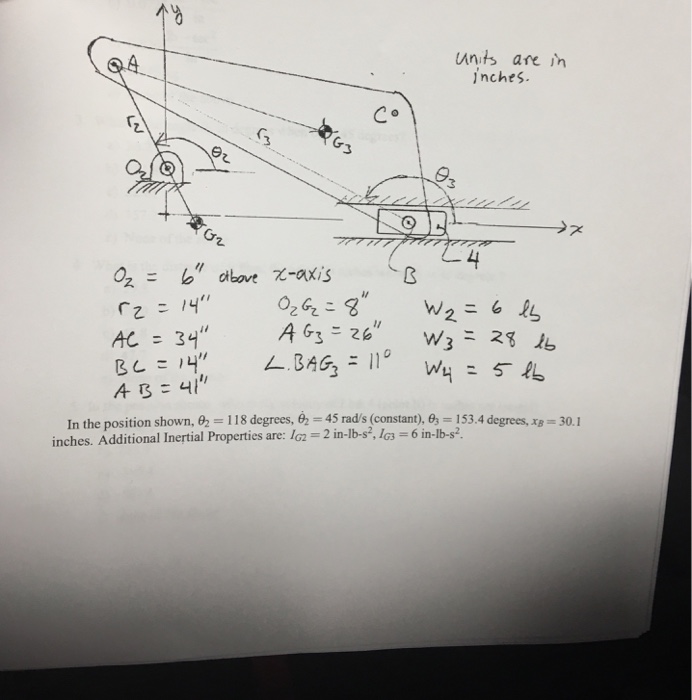 Solved units are in inches. b" above z-axis 14 AC 34 A G3 26 | Chegg.com