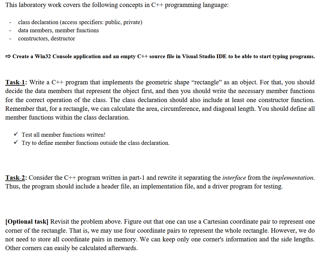 Solved This laboratory work covers the following concepts in | Chegg.com
