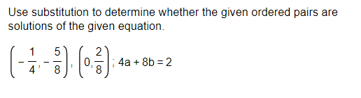 Solved Use substitution to determine whether the given | Chegg.com