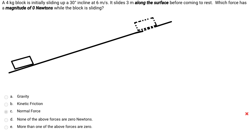 Solved A 4 kg block is initially sliding up a 30° incline at | Chegg.com
