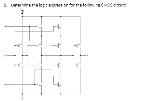 Solved 2. Determine the logic expression for the following | Chegg.com