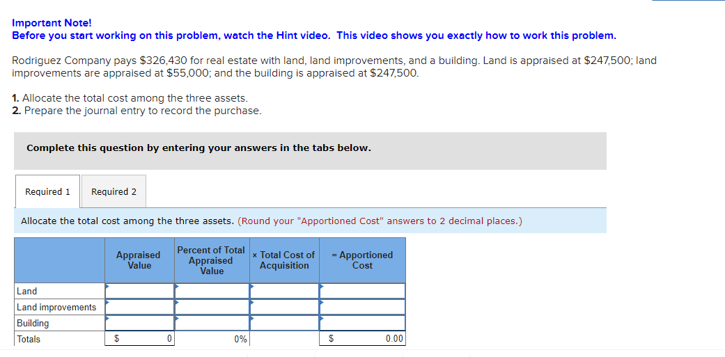 Solved Important Note! Before you start working on this | Chegg.com