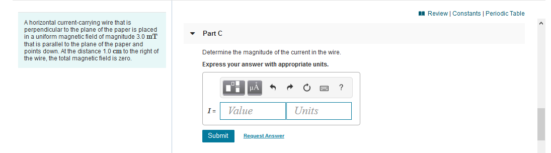 Solved M Review Constants Periodic Table Two long, parallel | Chegg.com