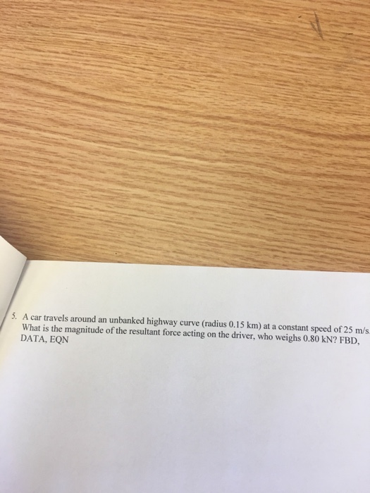 Solved A car travels around an unbanked highway curve | Chegg.com