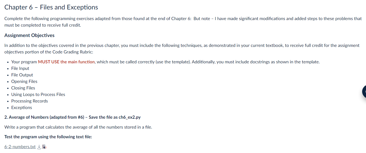 Solved 6-2-numbers.txt 2214374267560000971257Assignment | Chegg.com