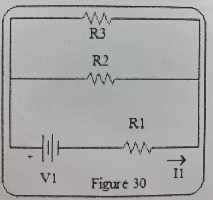 Solved 30) See Fig. 30. Find thecurrent I1 (amps). The | Chegg.com