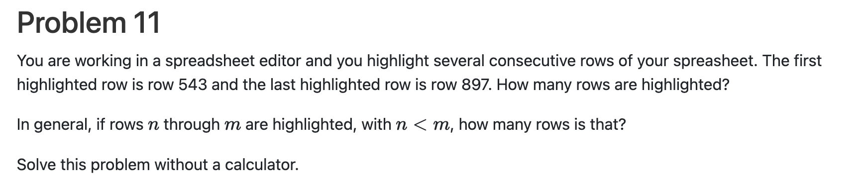 Solved Problem 11You are working in a spreadsheet editor and | Chegg.com