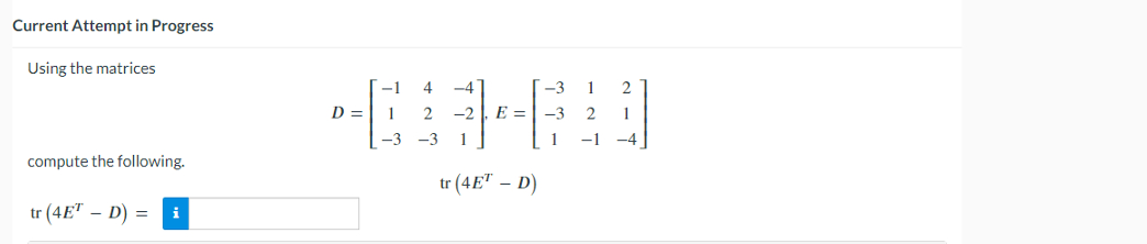 Solved Current Attempt in ProgressUsing the | Chegg.com
