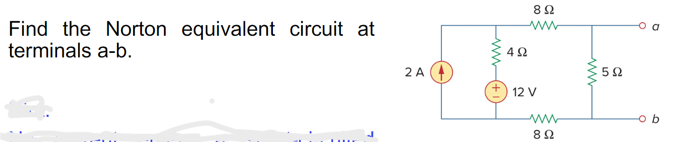 Solved Find the Norton equivalent circuit at terminals a−b. | Chegg.com