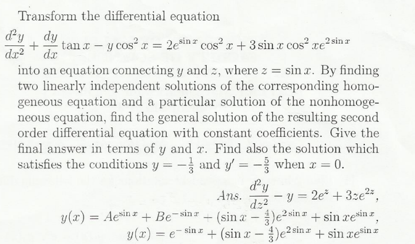 Solved Transform the differential | Chegg.com