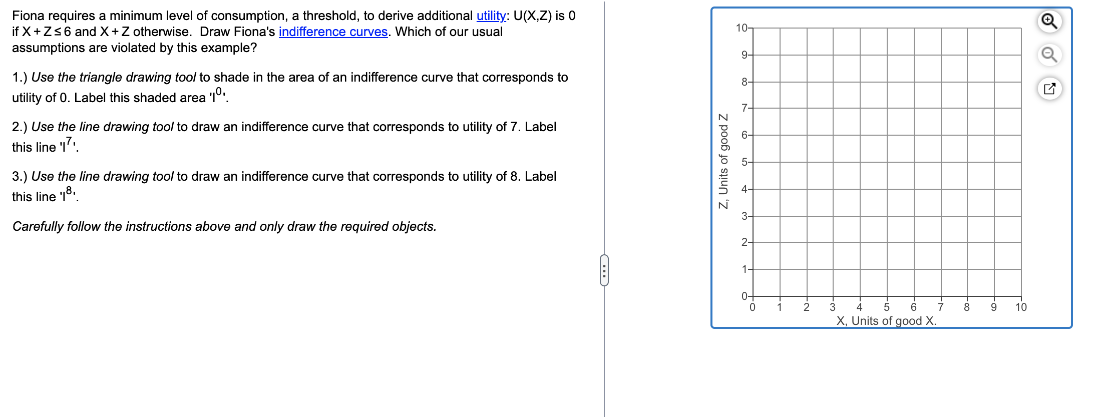 Solved Fiona requires a minimum level of consumption, a | Chegg.com