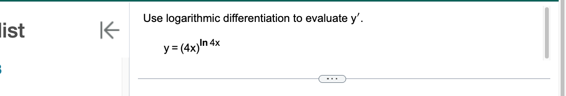 Solved Use logarithmic differentiation to evaluate y′. | Chegg.com