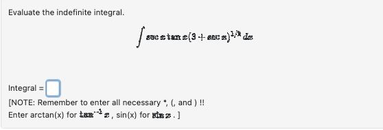 Solved Evaluate the indefinite integral. | Chegg.com