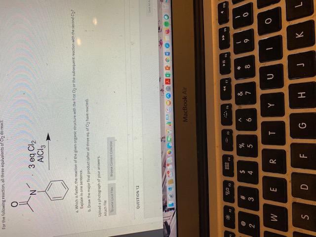 Solved For the following reaction, all three equivalents of | Chegg.com