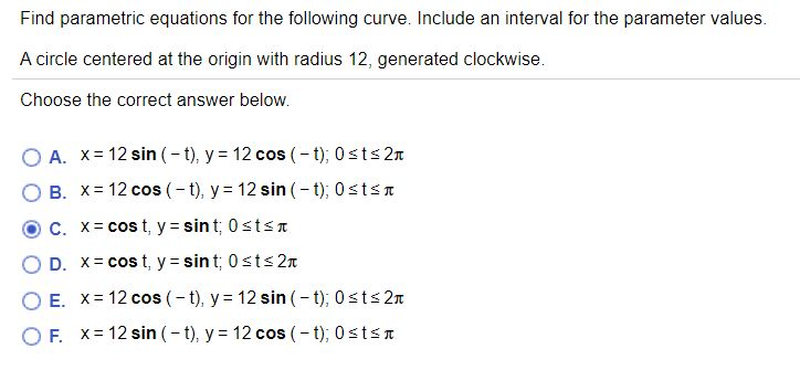 Equation Of A Circle Centered At The Origin With Radius 12 Tessshebaylo