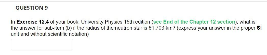 Solved In Exercise 12.4 of your book, University Physics | Chegg.com