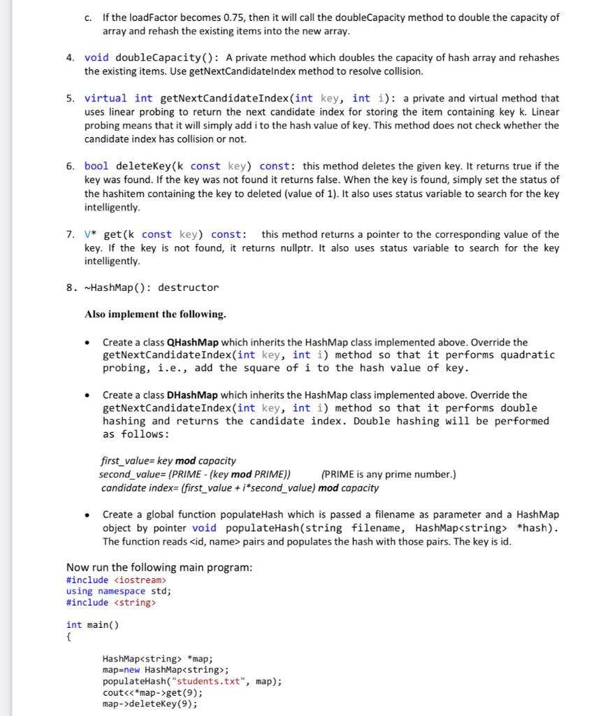 Solved Kindly solve in c++ Implement a HashItem struct which | Chegg.com