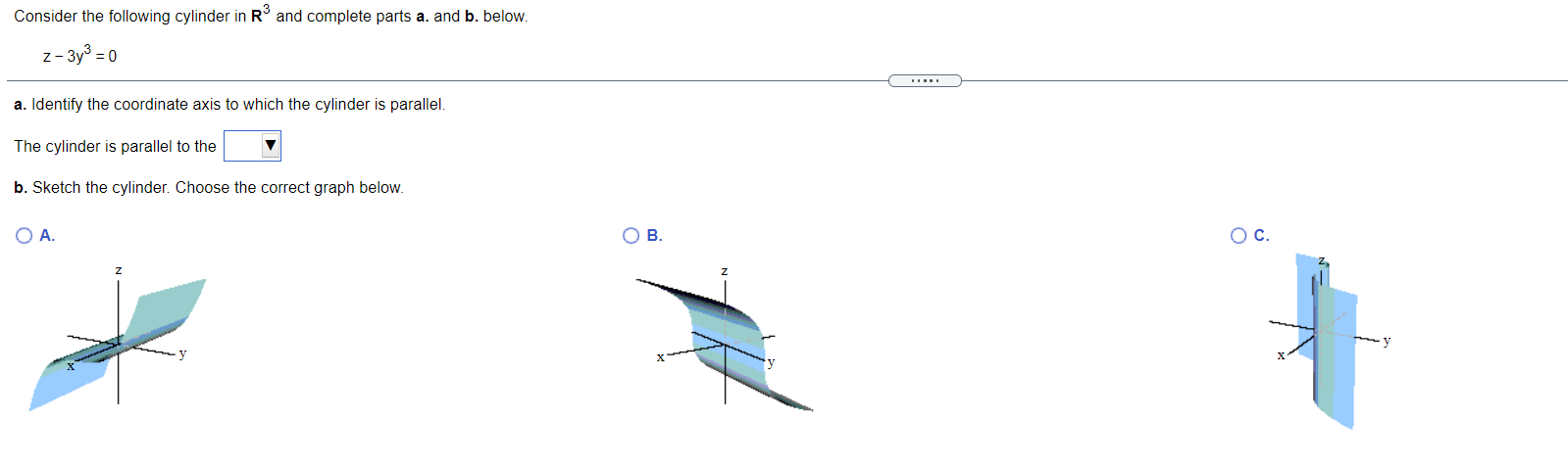 Solved Consider the following cylinder in R and complete | Chegg.com