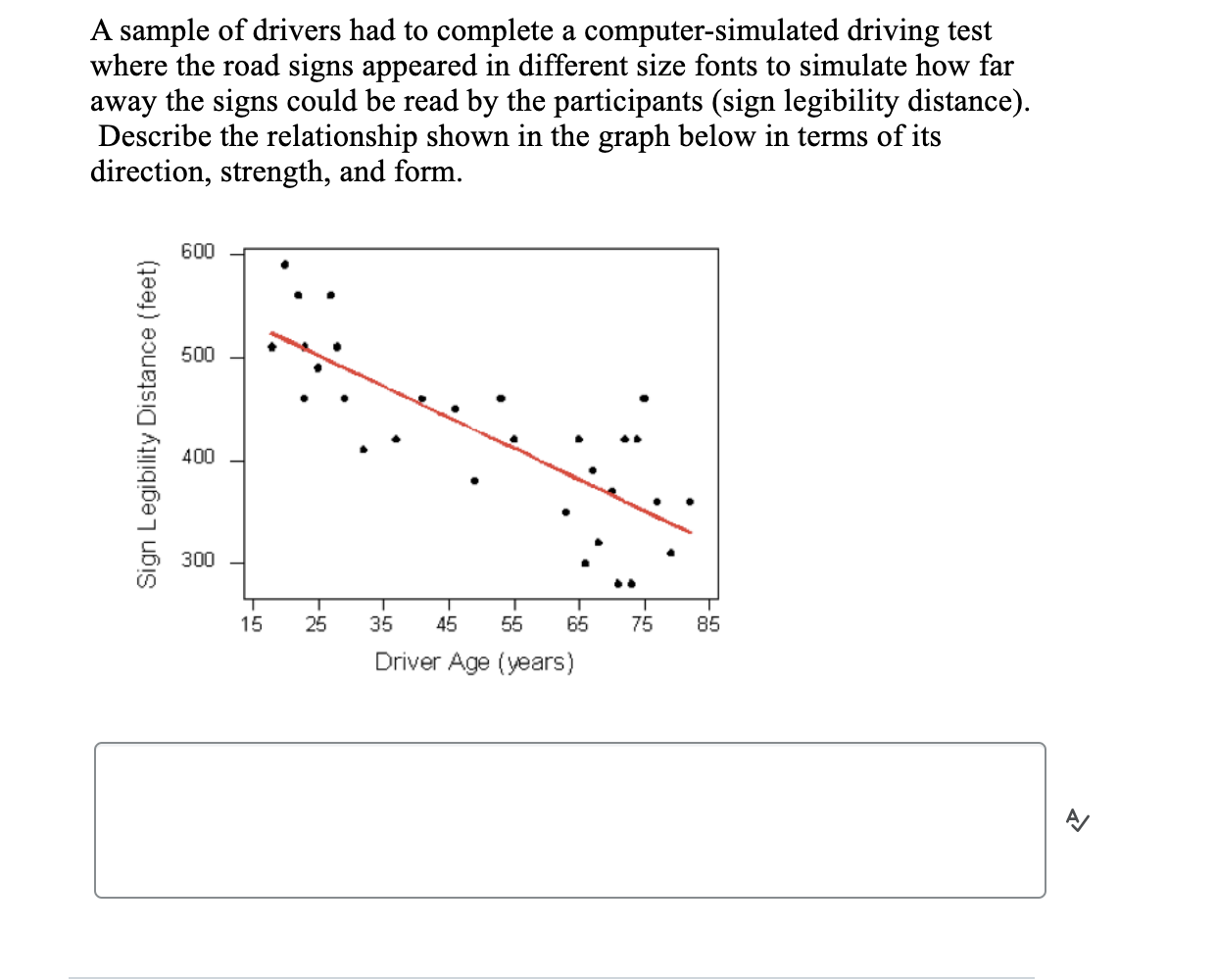 Solved A sample of drivers had to complete a | Chegg.com