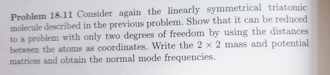 Solved Problem 18 11 Consider Again The Linearly Symmetrical