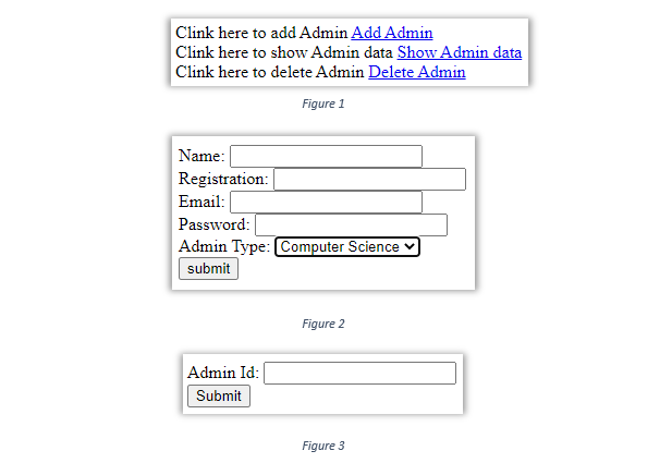 Solved Design a web application for admin with the help of | Chegg.com
