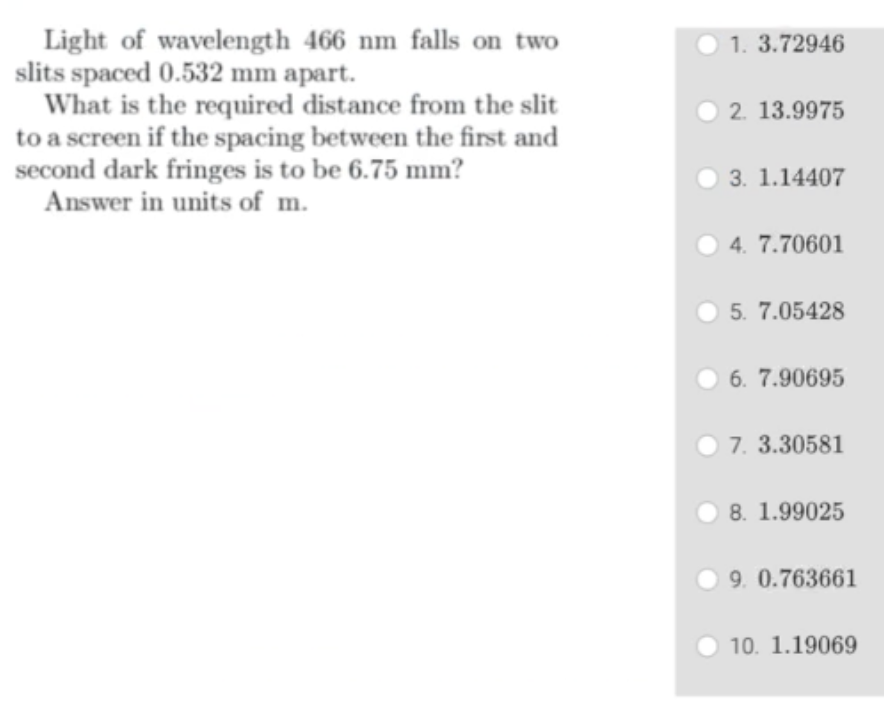 solved-light-of-wavelength-466-mathrm-nm-falls-chegg