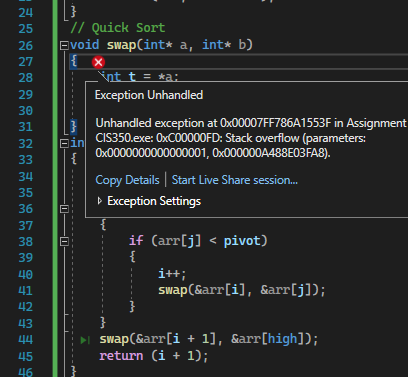 I keep getting errors on this code in Visual Studios | Chegg.com