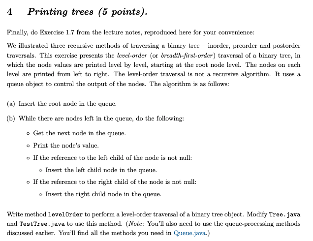 Solved Lab 7a In this lab, you will work with binary trees. | Chegg.com