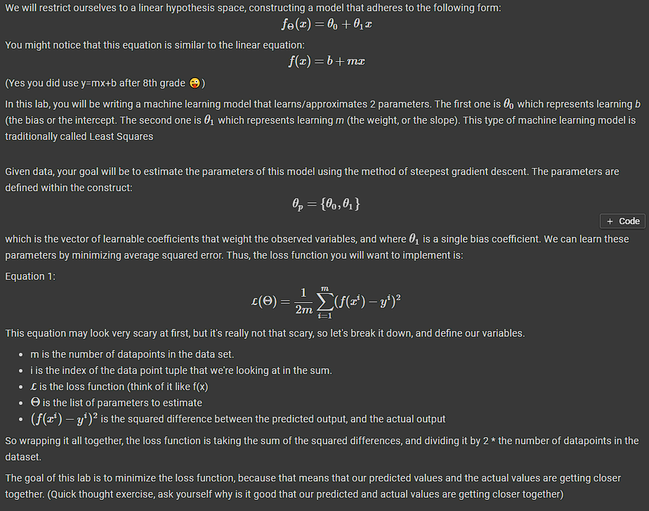 Solved fΘ(x)=θ0+θ1x You might notice that this equation is | Chegg.com