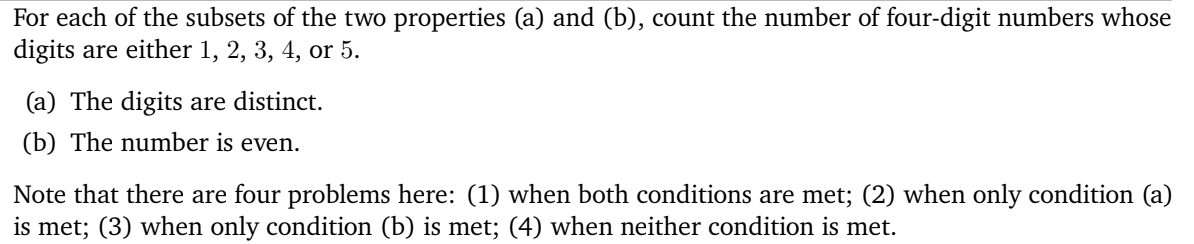 Solved For each of the subsets of the two properties (a) and | Chegg.com