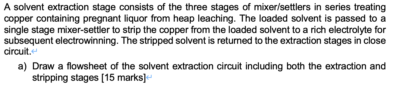 Solved A solvent extraction stage consists of the three | Chegg.com