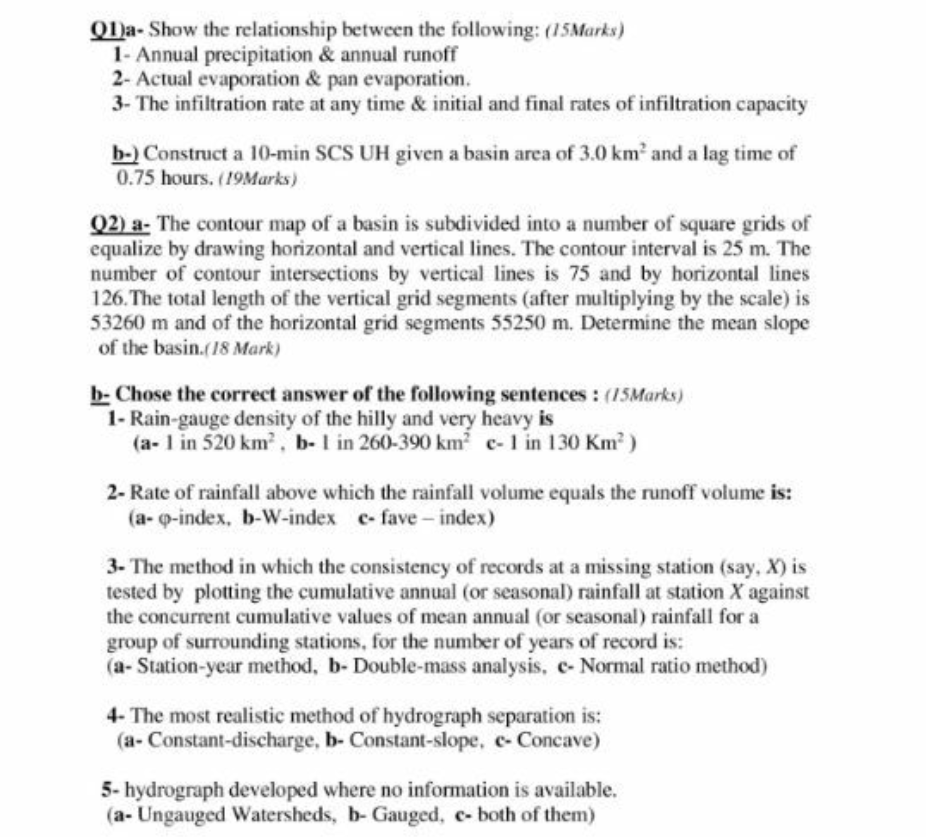 Solved Q1a-Show the relationship between the following: | Chegg.com