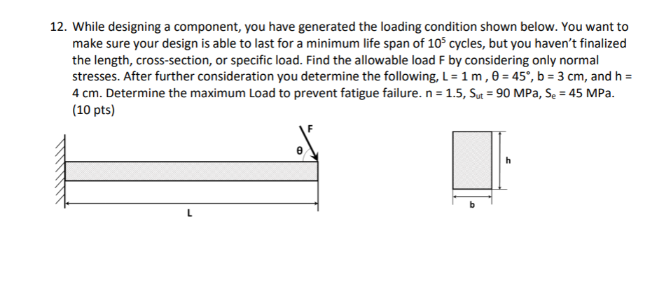 Solved 12. While designing a component, you have generated | Chegg.com