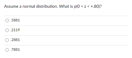 Solved Assume a normal distribution. What is plz